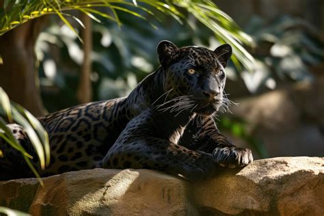 Premium Ai Image The Sheer Elegance Of The Panther In A Moment Of Repose