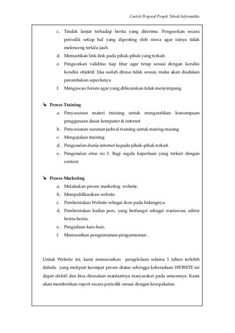 Contoh Proposal Projek Politeknik Riset
