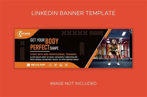 Premium Vector Gym And Fitness Social Media Linkedin Cover Vector