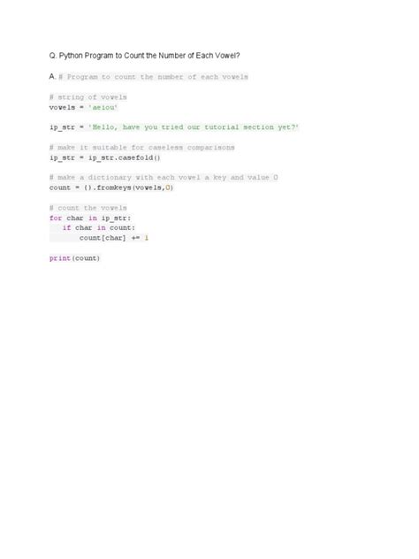 Python Program To Count The Number Of Each Vowel Pdf