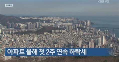 아파트 올해 첫 2주 연속 하락세