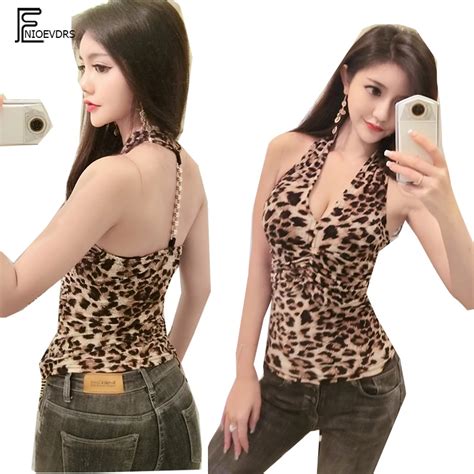 Sexy Low Cut Tops Women Fashion Summer Sleeveless Slim Fitted T Shirts
