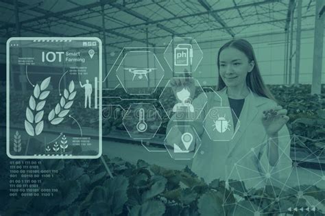 smart farming or precision farming modern farmer using iot software