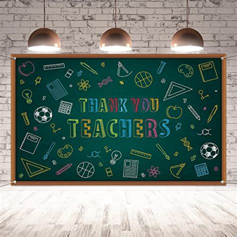 Teacher Appreciation Backdrop For Photography Thank You Teachers Banner