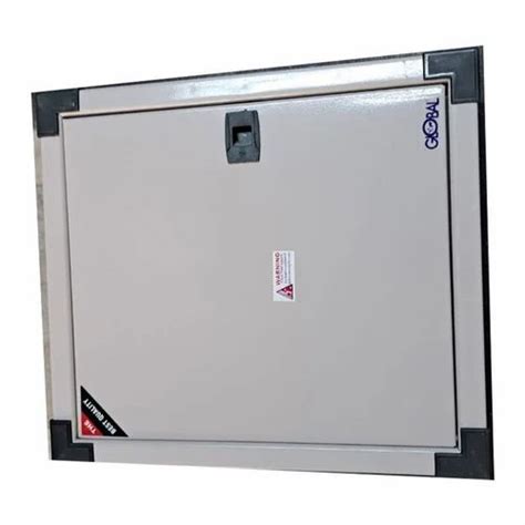 4 Way Single Door Gray Mild Steel MCB Distribution Box SPN At 380