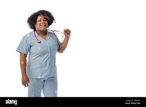Portrait Of Young Afro Latina Woman Of Venezuelan Ethnicity Wearing A