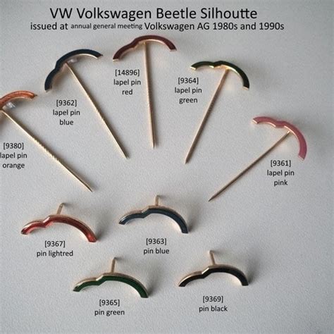 Vw Volkswagen Beetle Silhouette Badges And Pins Etsy