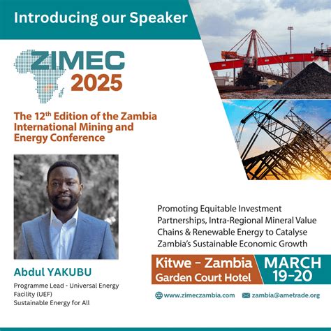Zimec2025 Mining Energy Investment Zambia Renewableenergy Ame