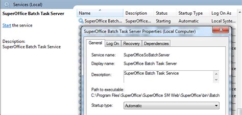 SuperOffice Batch Task Server SuperOffice Docs