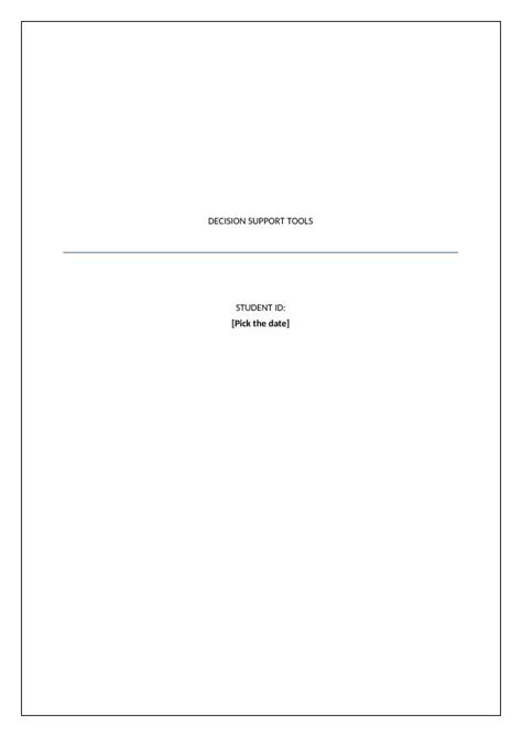 decision support tools desklib