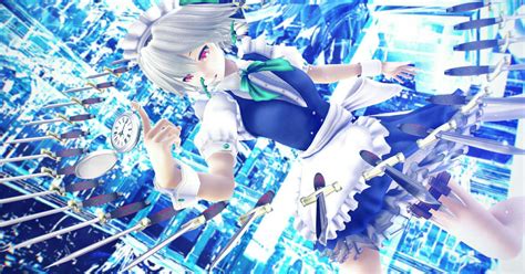 東方mmd 咲夜 Rasetuのイラスト Pixiv
