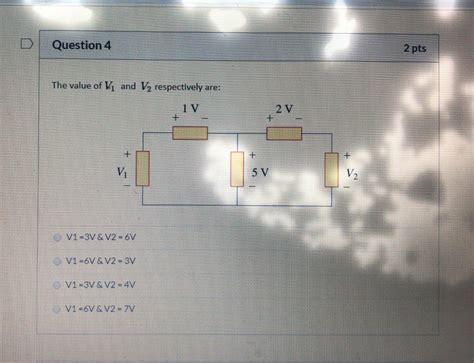 Solved Question 5 2 Pts The Value Of Vo And Io Respectively