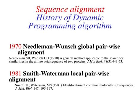 Ppt Pair Wise Sequence Alignment Powerpoint Presentation Free