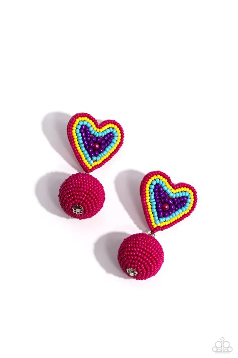 Paparazzi ♥ Spherical Sweethearts Multi ♥ Post Earrings Lisaabercrombie