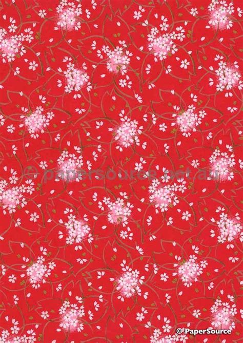 Specialty Paper Japanese Yuzen Chiyogami Washi Handmade Paper Floral