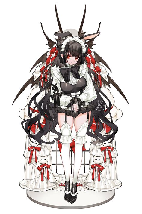 TRPG汎用兎耳メイドさん立ち絵用 KURO