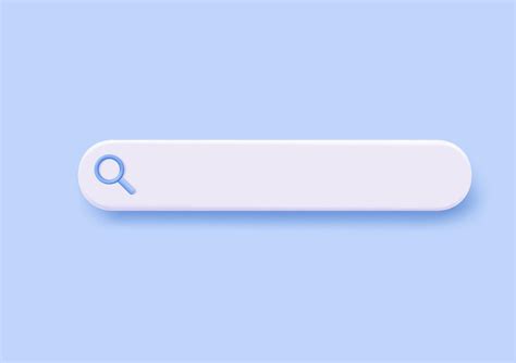 3d Search Bar Browser Button For Website And Ui Design Search Form