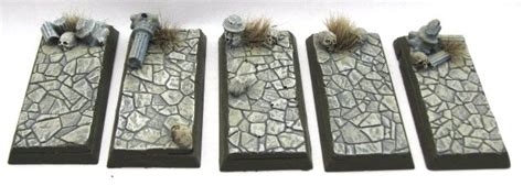 50mm Broken Columns Cavalry Bases X5 7 20