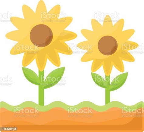 해바라기 식물 필드 벡터 컬러 아이콘 디자인 환경 오염 기호 화학 생물학적 오염 기호 오염 물질 스톡 일러스트 오염 방지 요소 개념 개발에 대한 스톡 벡터 아트 및 기타