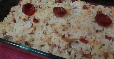Arroz De Frango No Forno