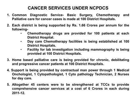 Npcdcs Pptx Cancer Diseases And Conditions