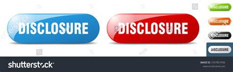 Disclosure Button Sign Key Push Button เวกเตอร์สต็อก ปลอดค่าลิขสิทธิ์