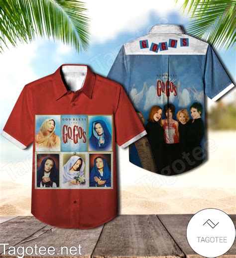 God Bless The Go Gos Album Cover Hawaiian Shirt Tagotee