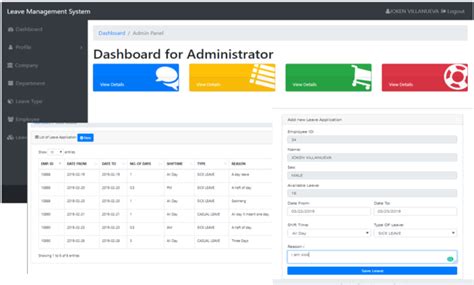 Leave Management System In Php With Free Source Code
