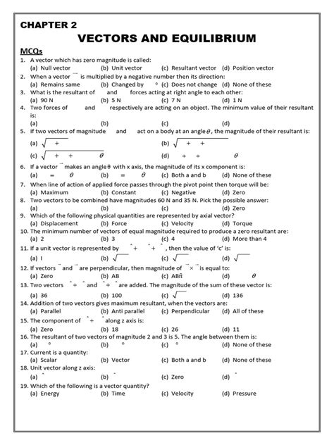 Physics Part 1 Ch2 Pdf Euclidean Vector Force