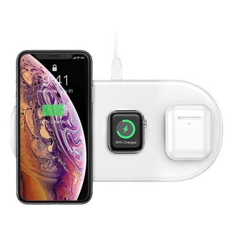 Carregador Base Wireless Baseus Sem Fio Turbo 3 Em 1 Apple Watch