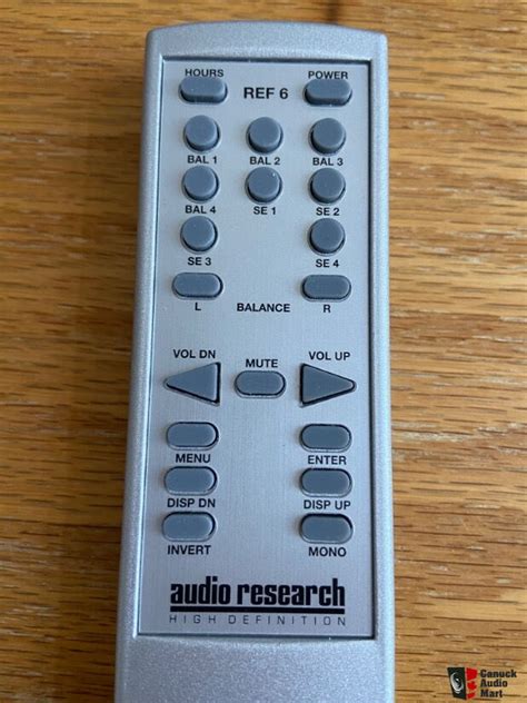 audio research remote control photo 4167931 canuck audio mart
