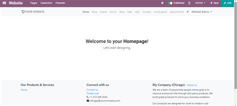 Basic Features Of Odoo 13 Website Builder