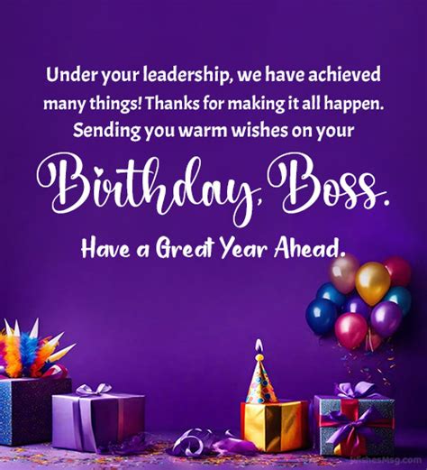 130 Best Birthday Wishes For Boss To Show Respect And Gratitude