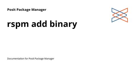 Rspm Add Binary Posit Package Manager