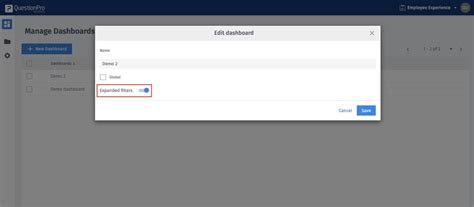 Sticky Filter Questionpro Help Document