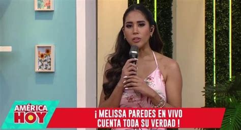 Melissa Paredes Se Alejará Un Tiempo De ‘américa Hoy Tras Su