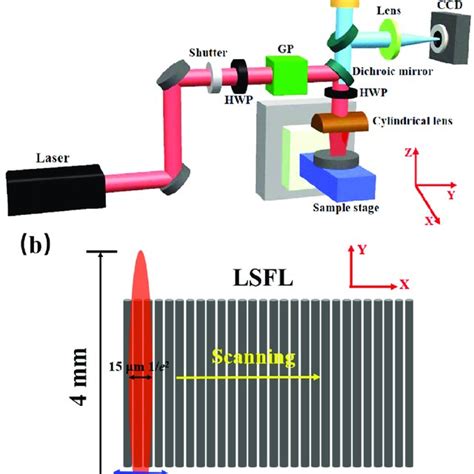 A Schematic Of The Laser Direct Writing Setup Hwp Is A Half Wave
