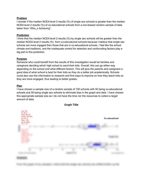29 Inference Assessment Mathematics And Statistics Level 2 Ncea