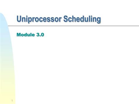 Ppt Uniprocessor Scheduling Powerpoint Presentation Free Download