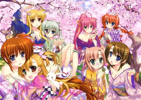 Fate Testarossa Takamachi Nanoha Yagami Hayate Vita Vivio And 4
