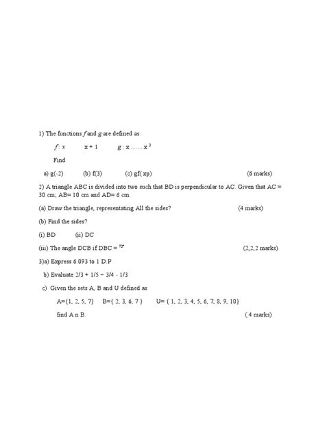 Maths Form 3 Pdf