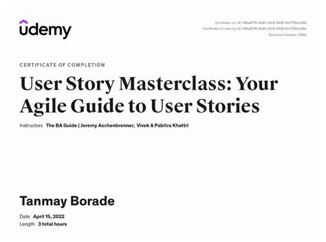 Agile Userstories Businessanalyst Linkedin Udemy Tanmay Borade