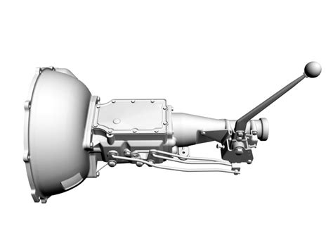 Ford 4 Speed Toploader Transmission And Shifter 3d Model Flatpyramid
