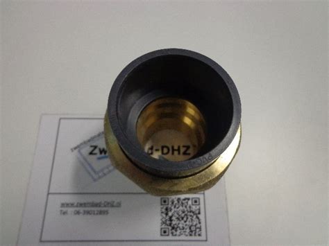 PVC Schroefbus M X F Bar Tbv Thermostaat Aansluiting Zwembad DHZ