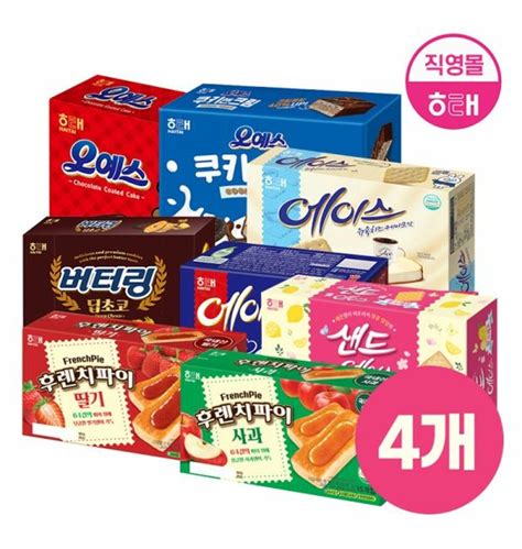 해태 대용량 비스켓 2개2개 골라담기 에이스 후렌치파이 사브레 오예스 티몬