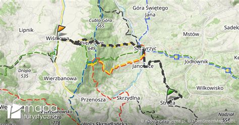 Trasa Z Str A Mapa Turystyczna Pl