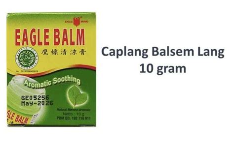 Cap Lang Balsem Lang 10gram Balsem Elang Hijau Lazada Indonesia