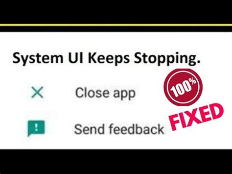 How To Fix System UI Keeps Stopping Problem YouTube