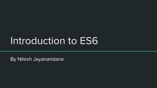 Introduction To Ecmascript Es Ppt