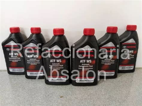 Paquete 6 Litros Aceite Transmisión Atf Ws Toyota Original Meses sin